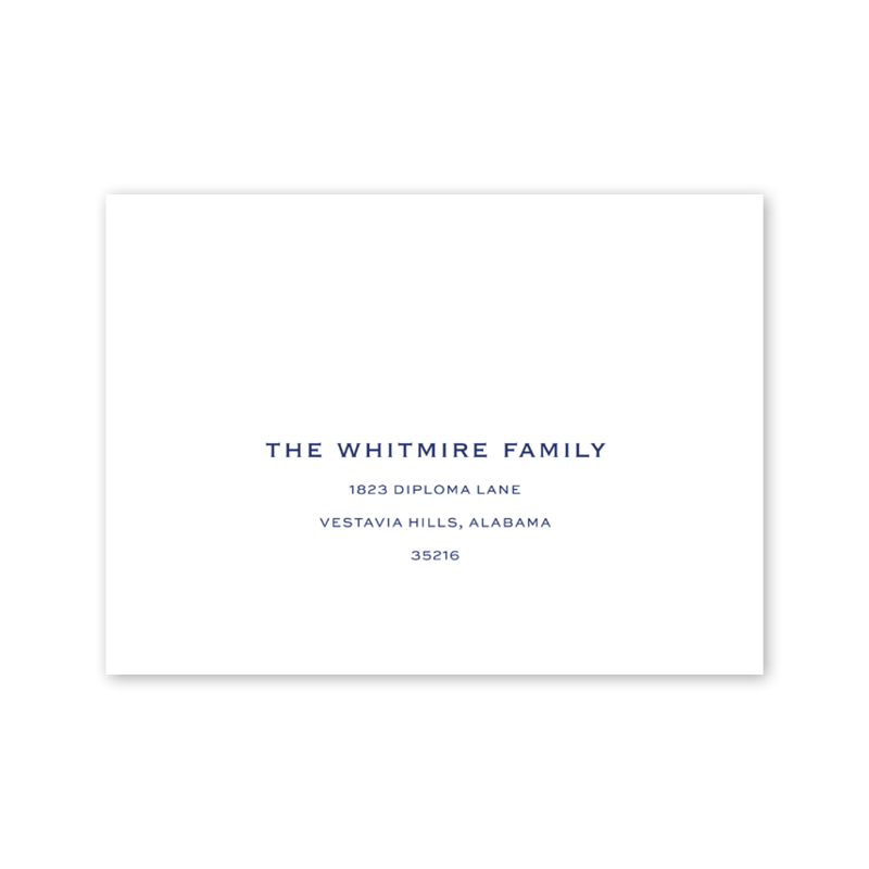 Signature Border Landscape Graduation Recipient Address Printing ...