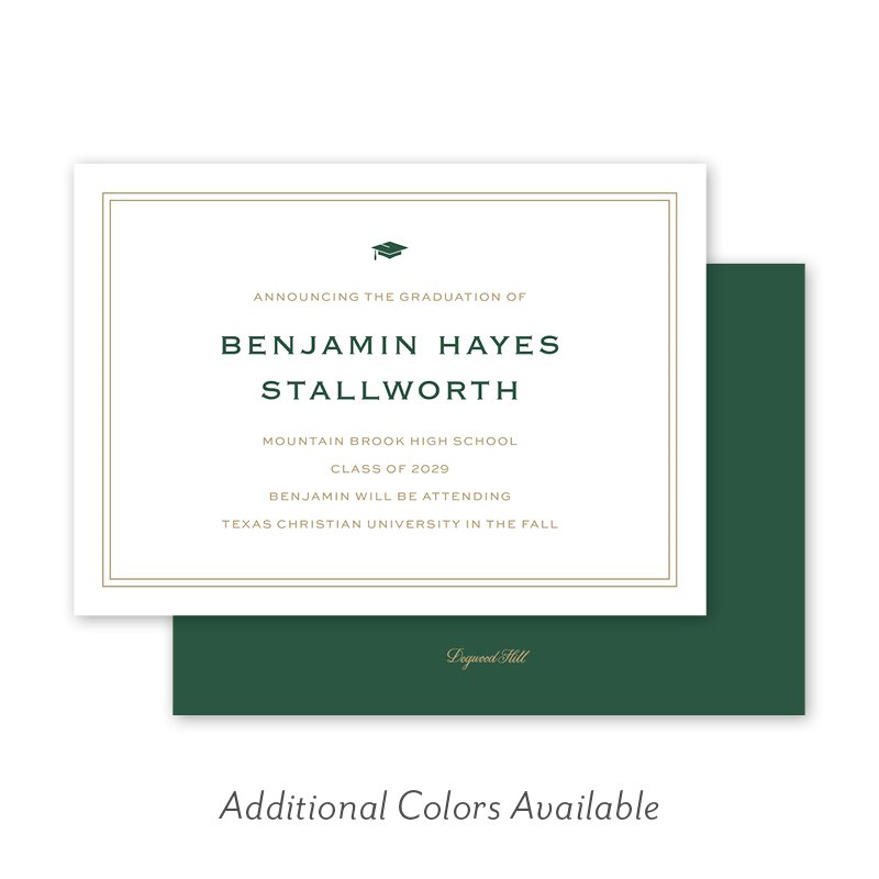 Signature Cap Landscape Graduation– Dogwood Hill