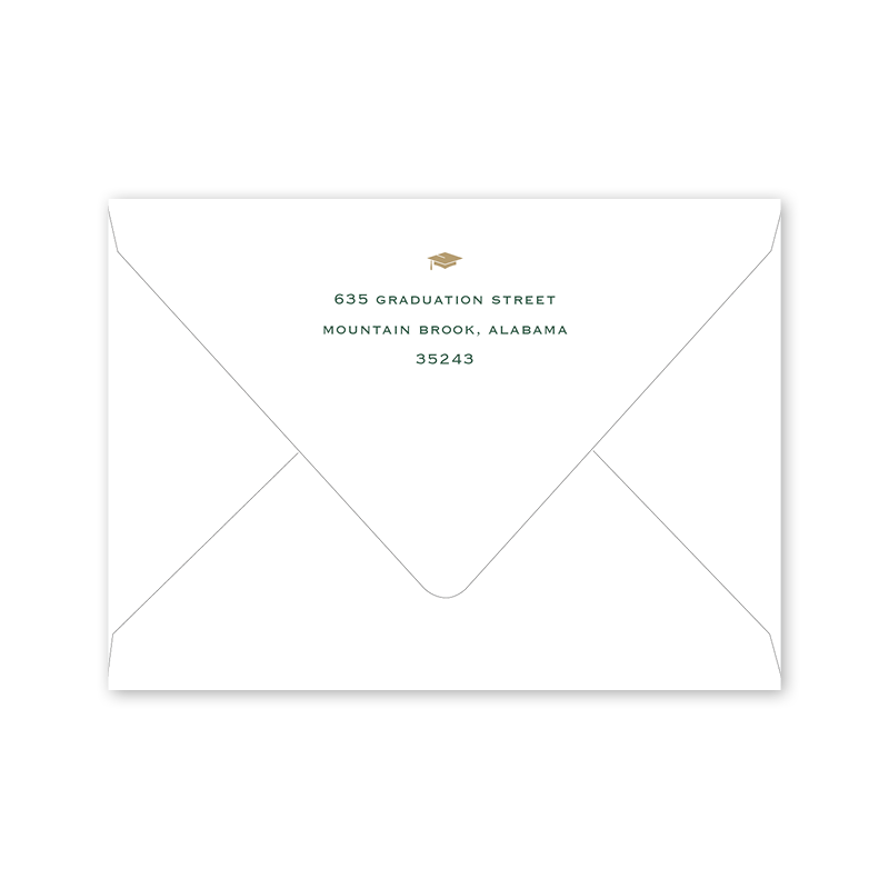 Signature Cap Landscape Graduation Envelopes– Dogwood Hill