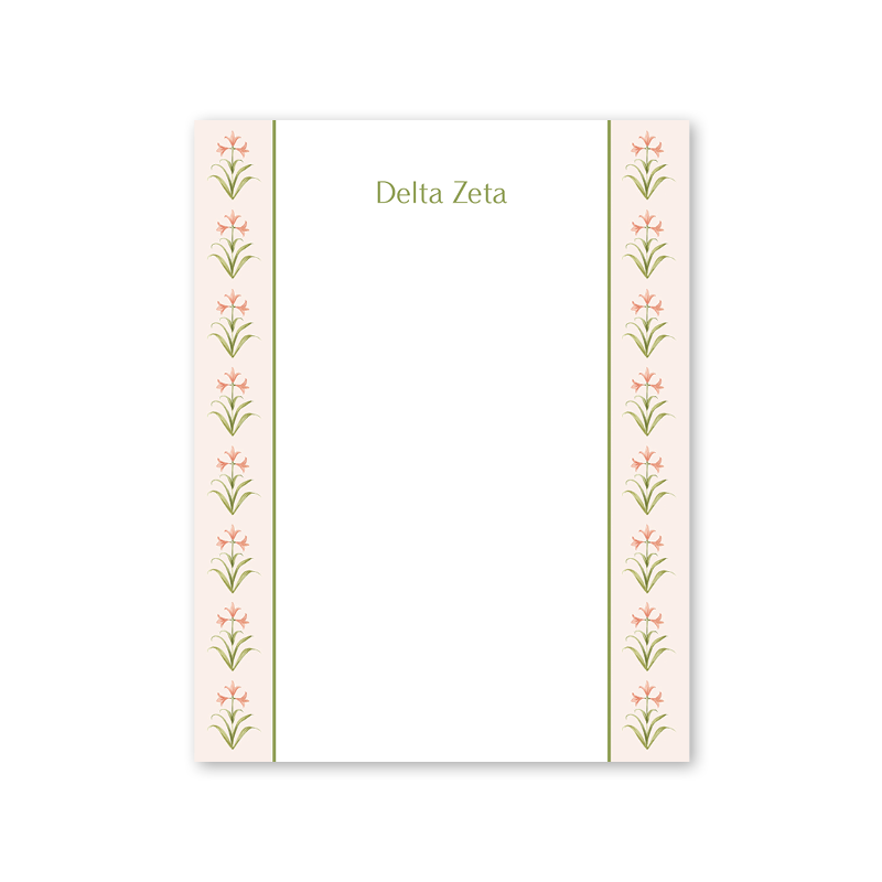 Delta Zeta Bella Garden Blossom Notepad– Dogwood Hill