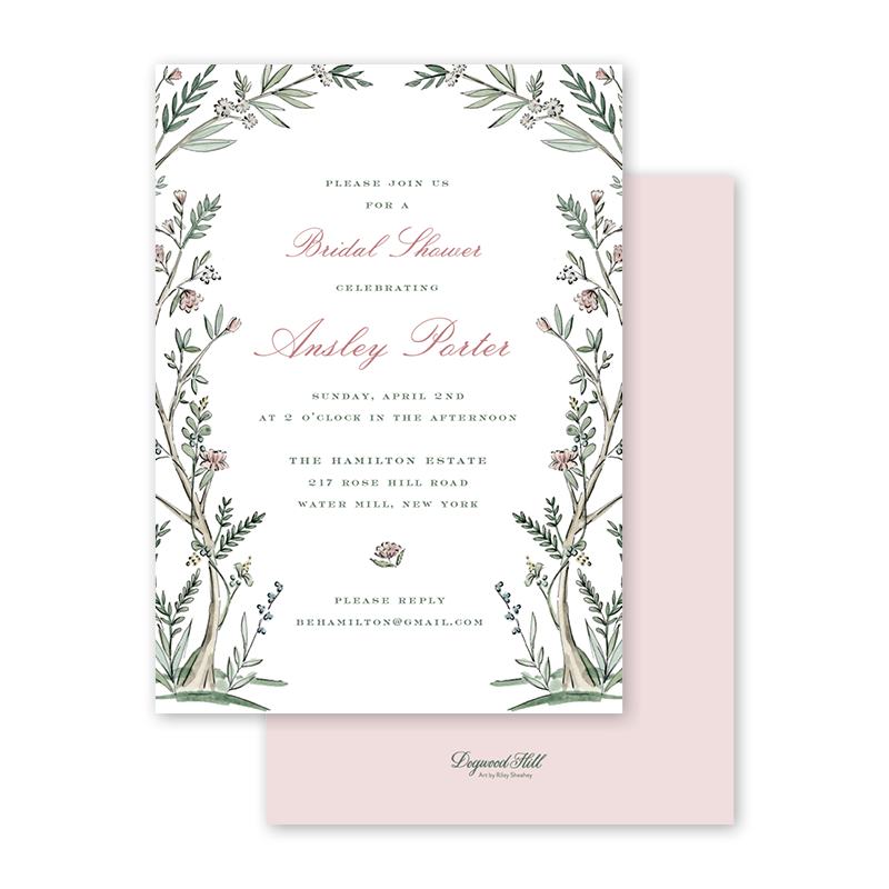 Blush Blossom Trim Bridal Shower– Dogwood Hill