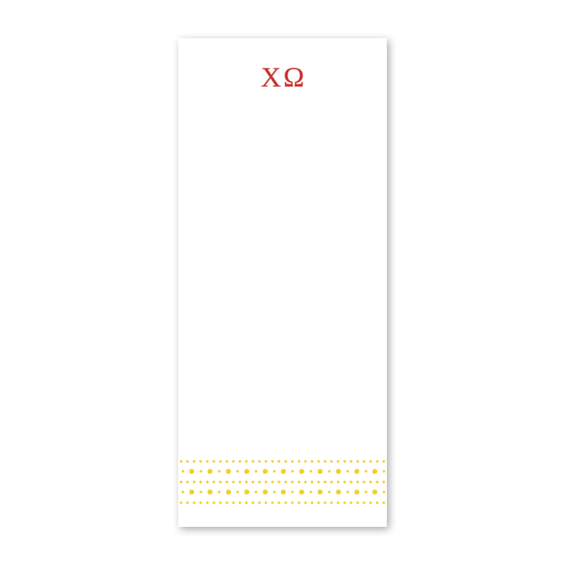 Chi Omega Style Edit Dots Skinny Notepad– Dogwood Hill