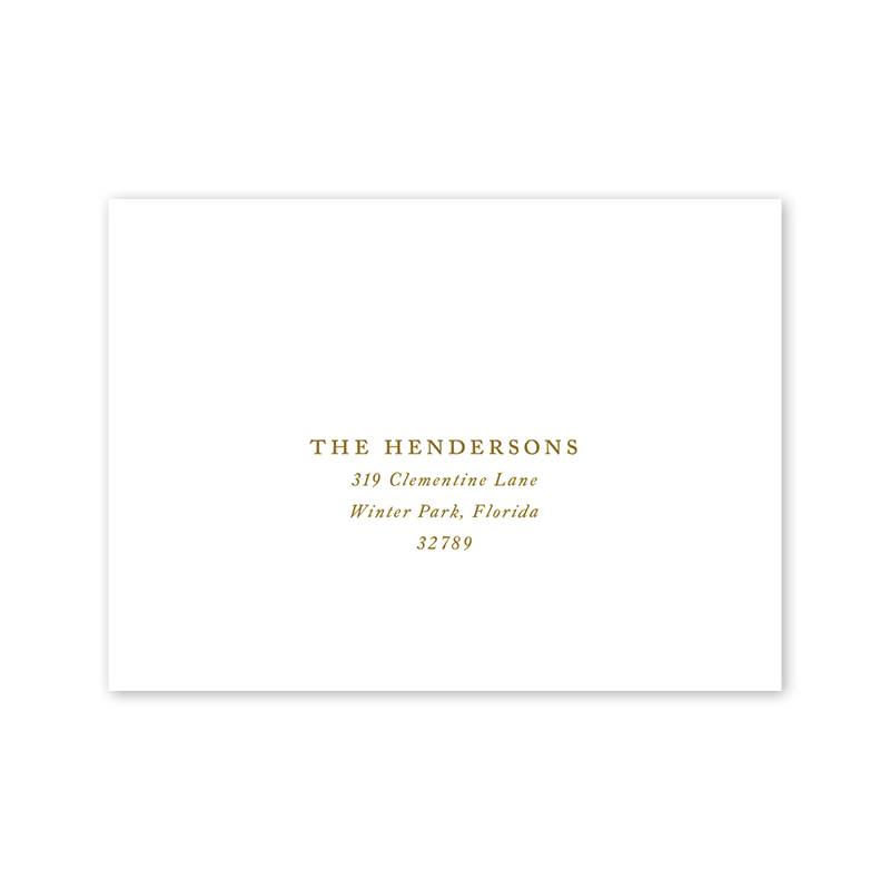 Gilded Citrus Thanksgiving Invitation Recipient Address Printing ...