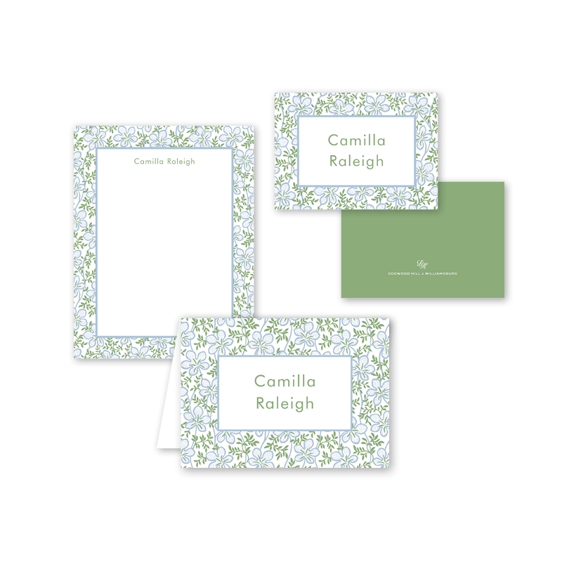 Ghost Blossom Blue Border Gift Set– Dogwood Hill