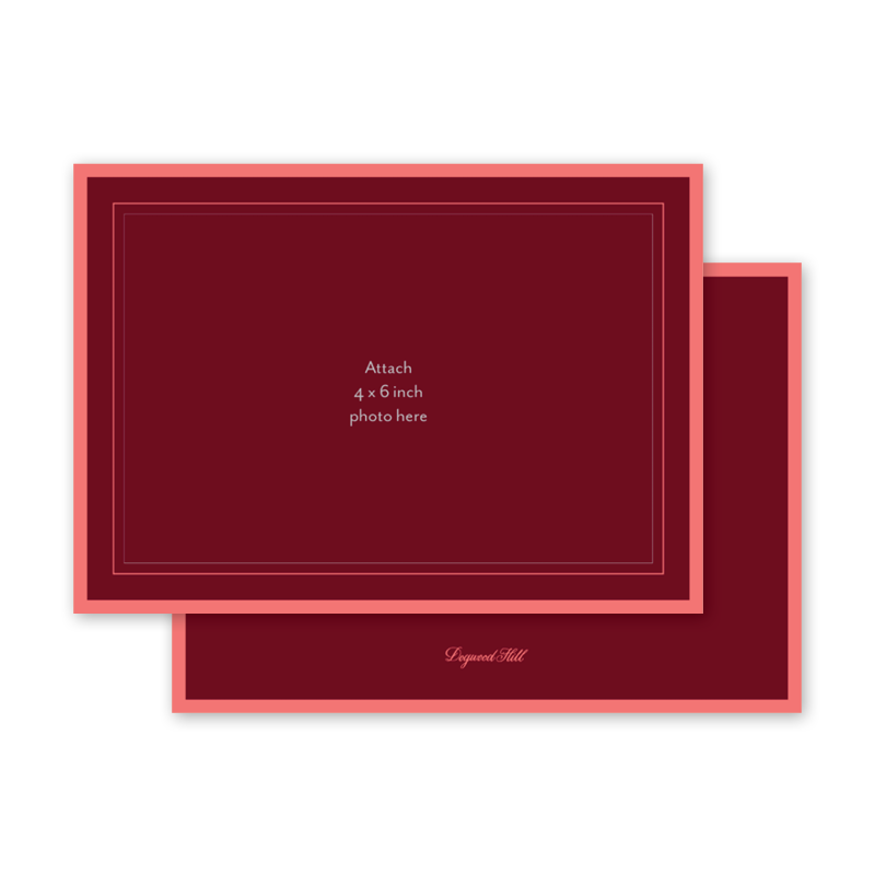 Signature Glee Maroon Landscape Photo Mount– Dogwood Hill