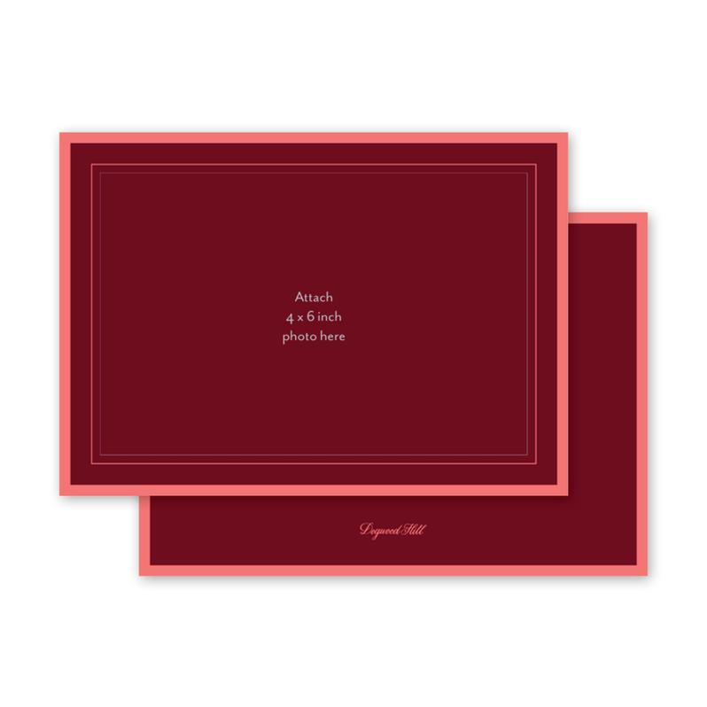 Signature Glee Maroon Landscape Photo Mount– Dogwood Hill