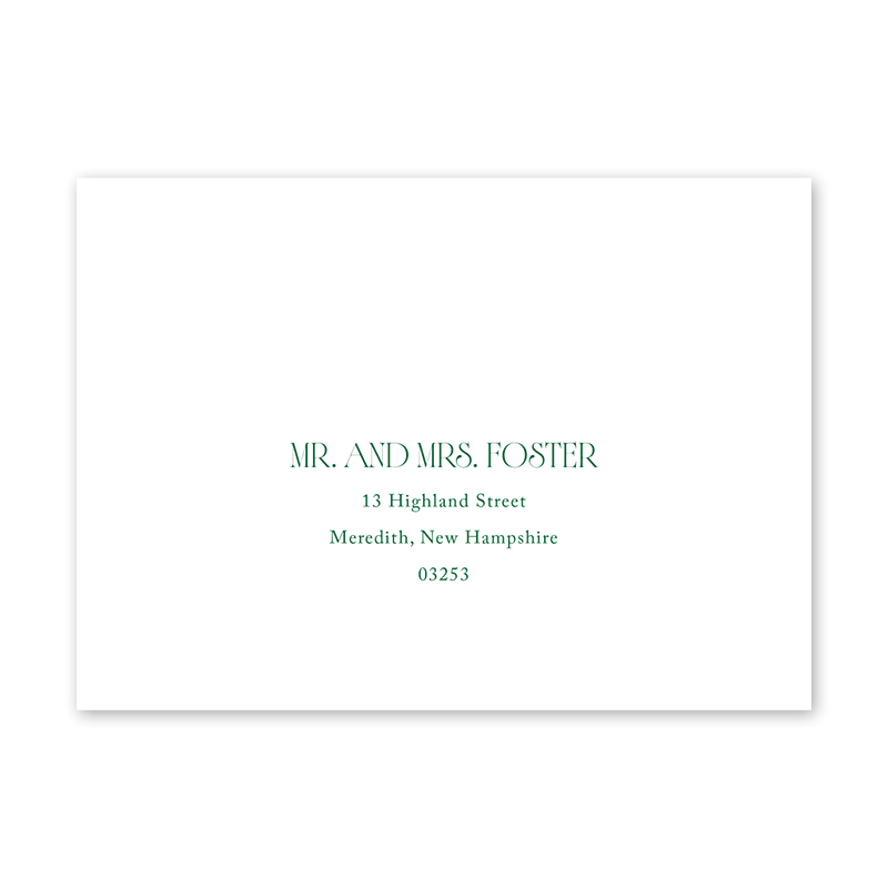 Signature Jolly Light Green Recipient Address Printing– Dogwood Hill