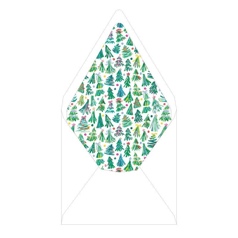 Jolly Trees Border Invitation Liner– Dogwood Hill