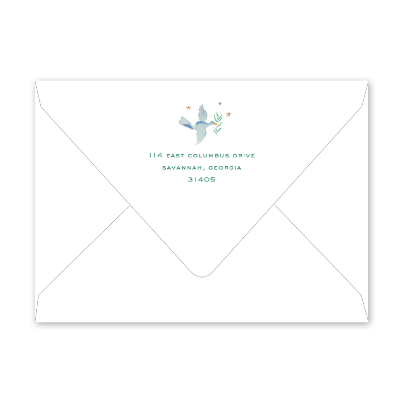 Ark Animals Green Border Landscape Envelopes– Dogwood Hill
