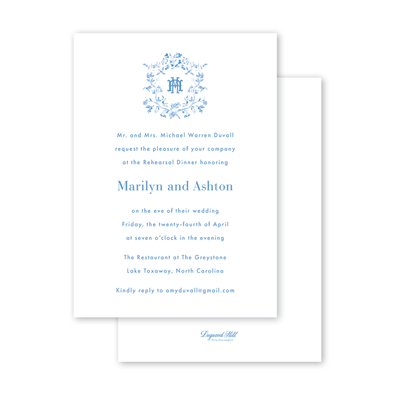 Hummingbird Blue Crest Dinner/Party– Dogwood Hill