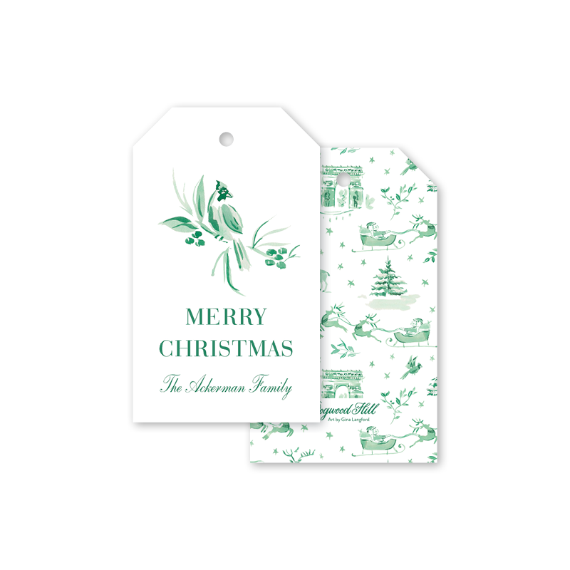 Père Noël Cardinal Gift Tags– Dogwood Hill