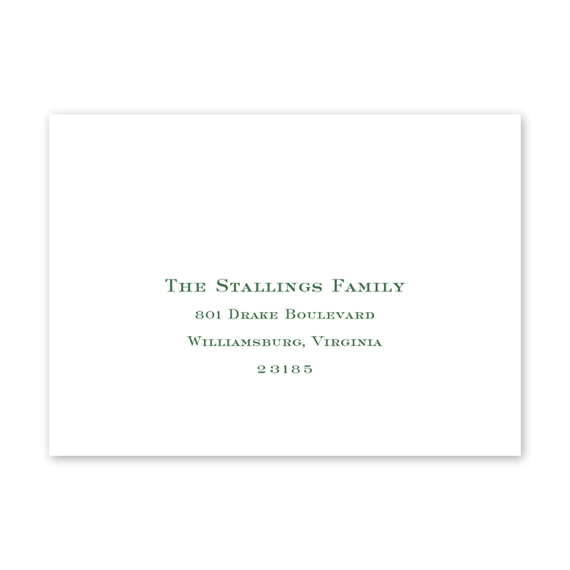 Virginia Holiday Invitation Recipient Address Printing– Dogwood Hill