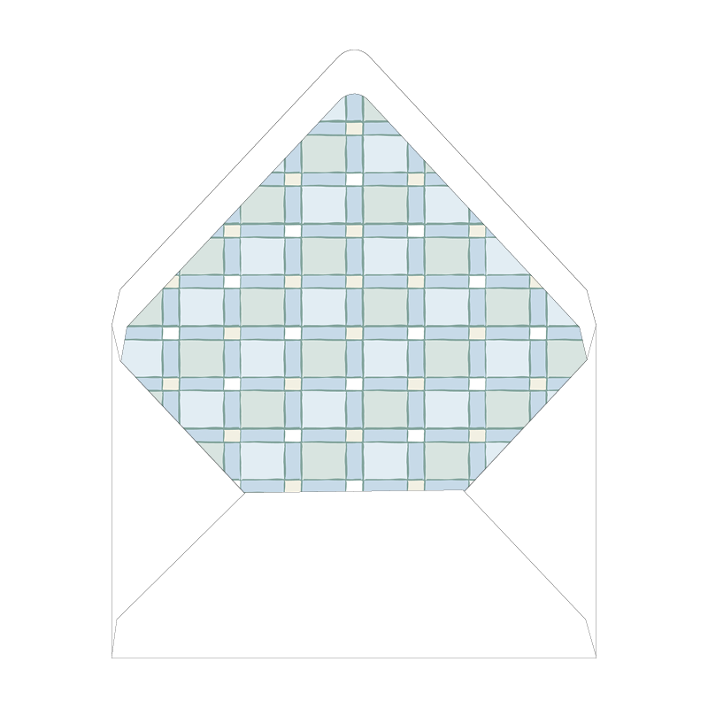 Hardwick Hall Talbot Blue Birth Announcement Liner– Dogwood Hill