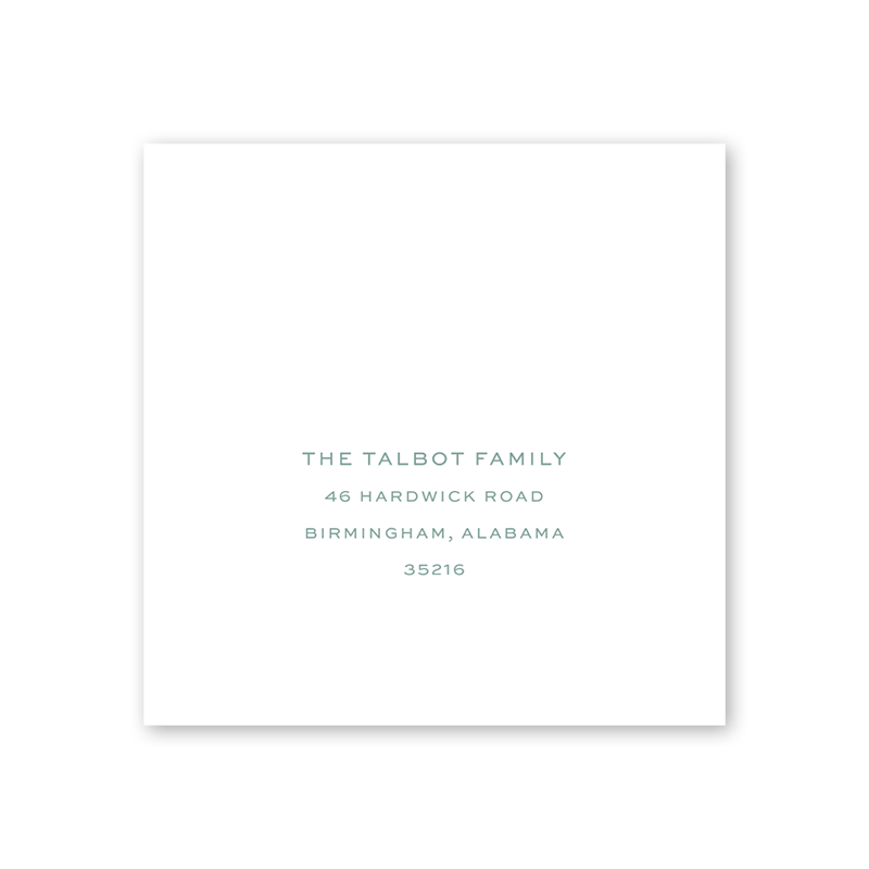 Hardwick Hall Talbot Blue Baby Shower Recipient Address Printing ...