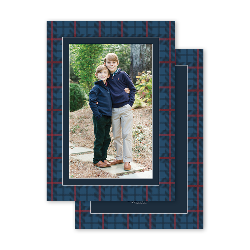 Aberdeen Garland Blue Tartan Border– Dogwood Hill