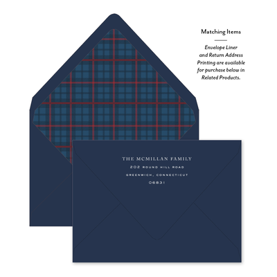 Aberdeen Garland Blue Tartan Border– Dogwood Hill