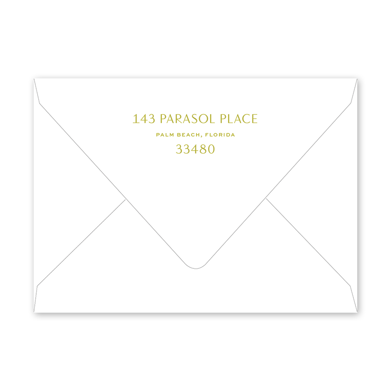 Fern Chartreuse Border Envelopes– Dogwood Hill