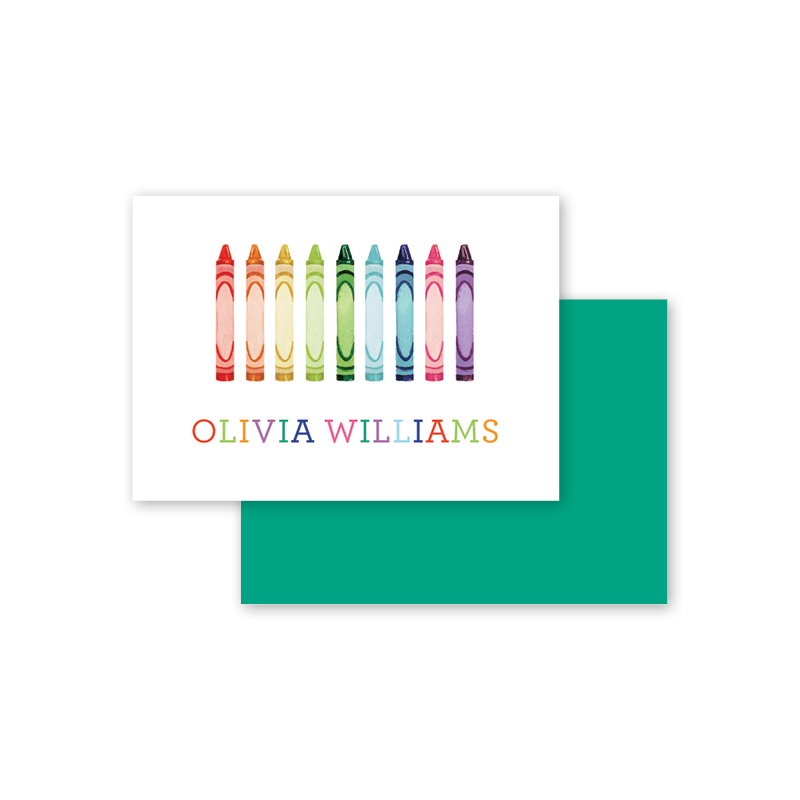 Back to School Crayons Calling Card– Dogwood Hill