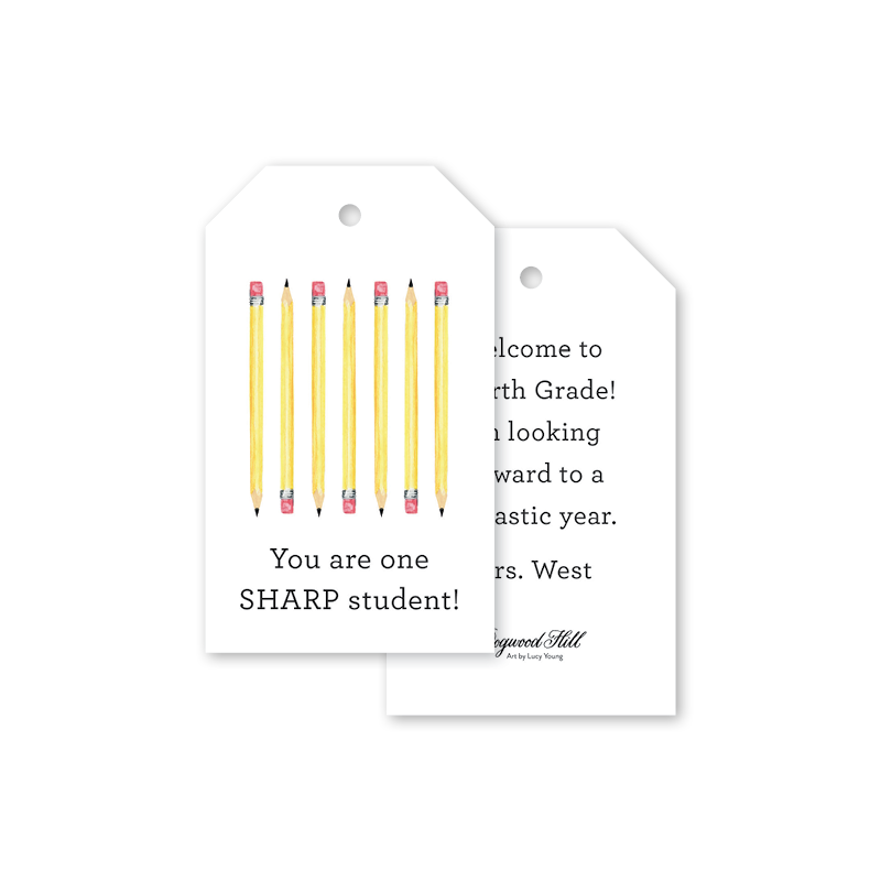 Back to School Pencils Gift Tags– Dogwood Hill
