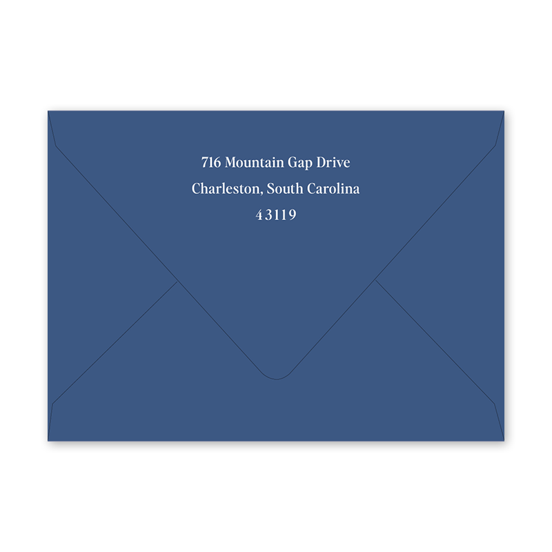 Blue Ribbon Pines Swag Navy Envelopes– Dogwood Hill