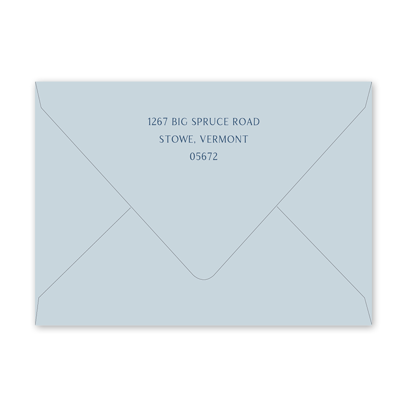 Snow Globe Ski Border New Year Icy Envelopes– Dogwood Hill
