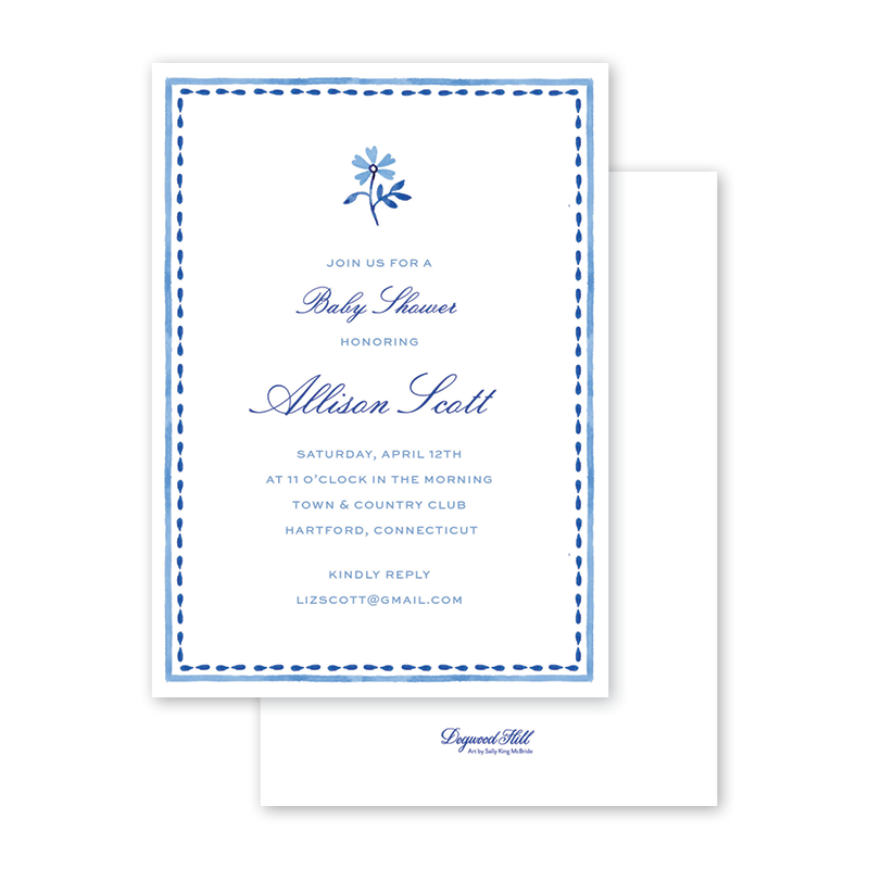 Cerulean Spring Blossom Baby Shower– Dogwood Hill