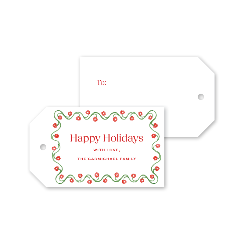 Poppy Americana Border Gift Tags– Dogwood Hill