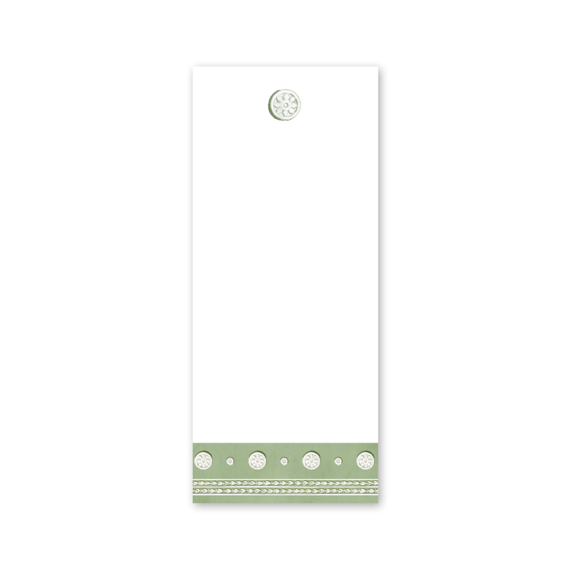 Porcelain Verte Medallion Skinny Notepad– Dogwood Hill