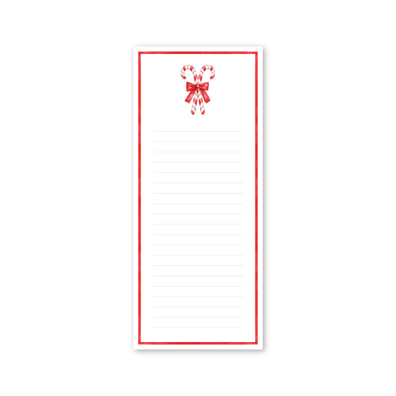 Homeworthy Candy Canes Skinny Notepad– Dogwood Hill