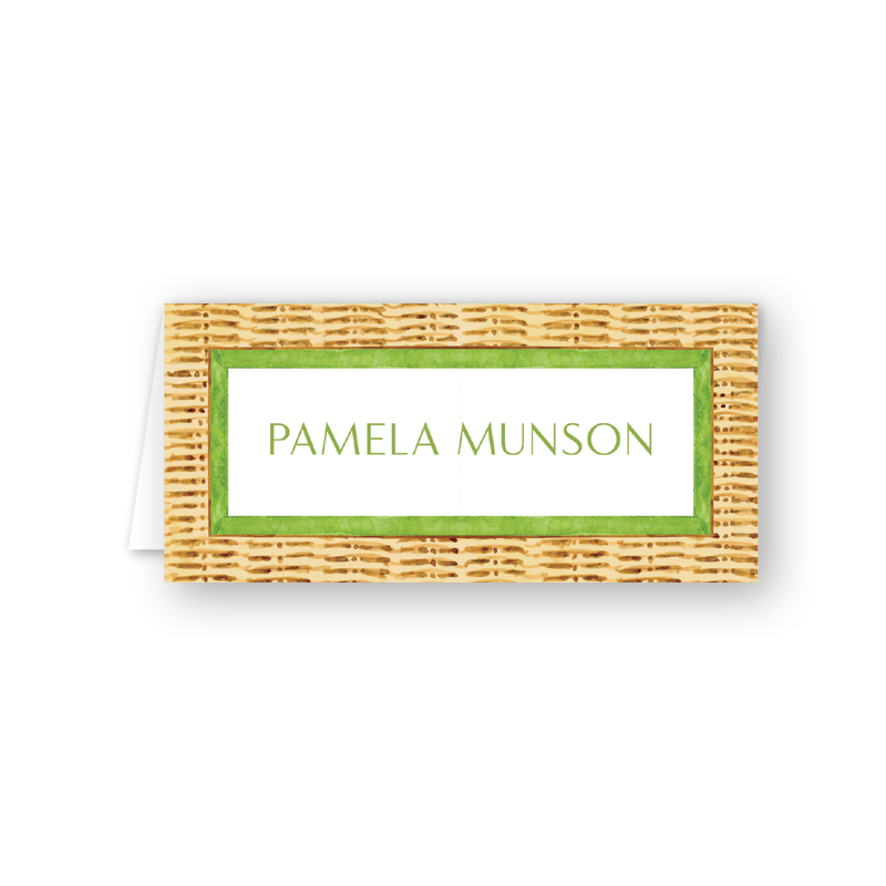 Isla Bahia Green Place Cards– Dogwood Hill