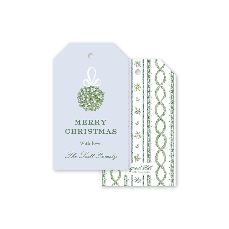 Jardin de Noel Blue Gift Tags– Dogwood Hill