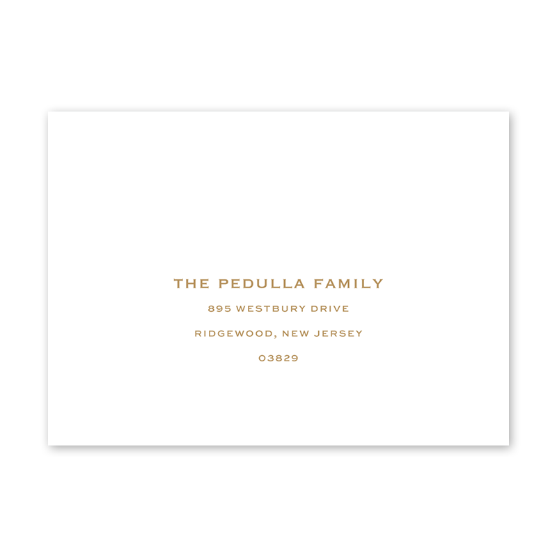 Porcellana Rossa Grata Border Recipient Address Printing– Dogwood Hill