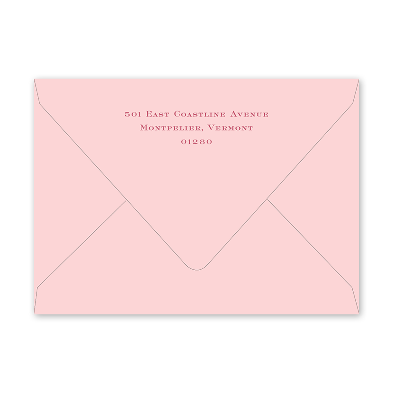 Julia's Blooms Valentine's Invitation Pink Envelopes– Dogwood Hill