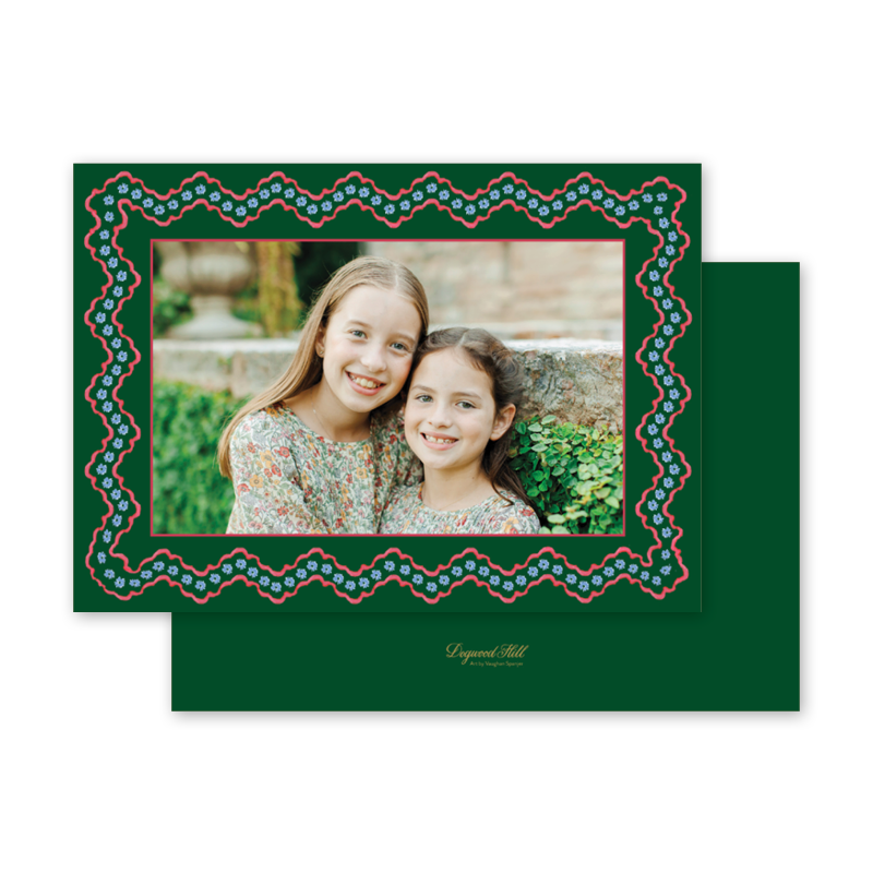 Lamia Damask Wavy Border Green Landscape– Dogwood Hill