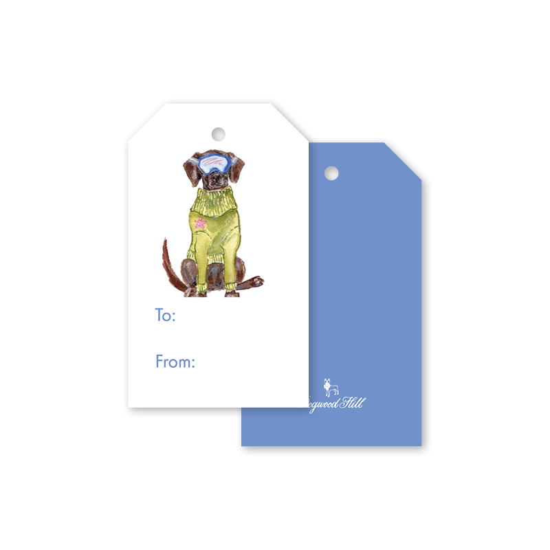 Ski Dogs Lab Gift Tags– Dogwood Hill