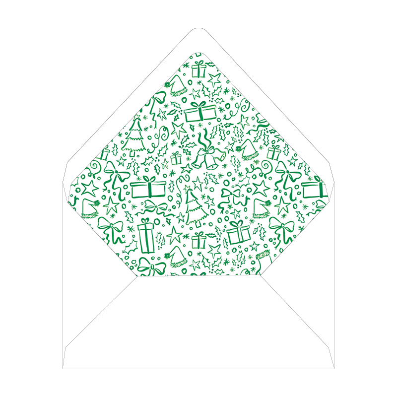 Christmas in Green Landscape Folded Liner– Dogwood Hill