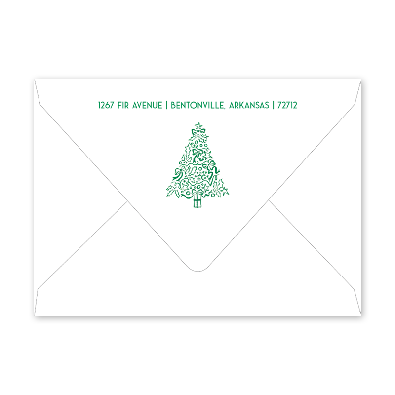 Christmas in Green Tree Envelopes– Dogwood Hill