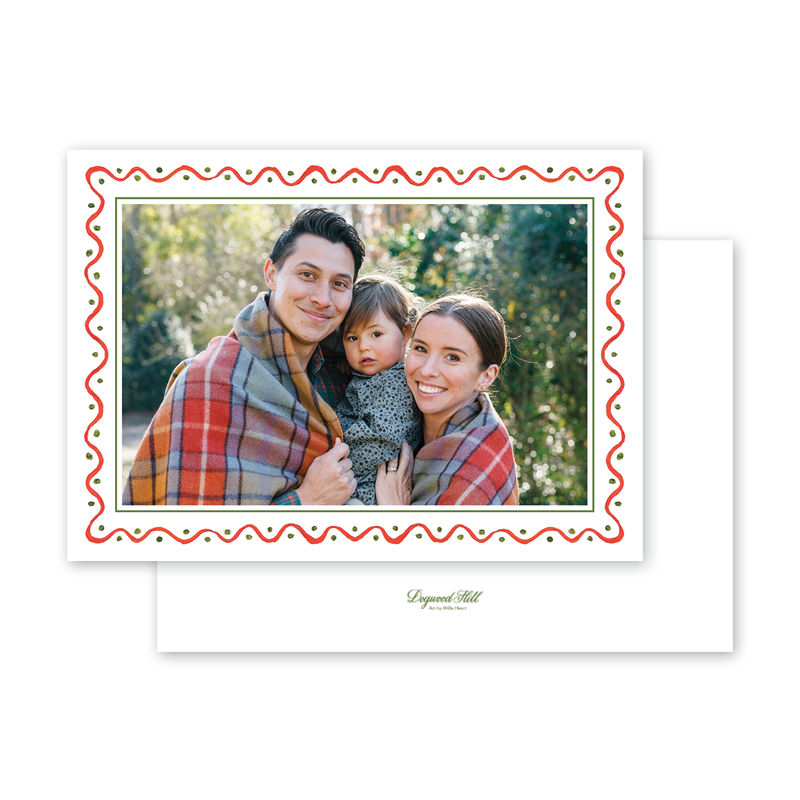 Festive Flashback Red Border Landscape– Dogwood Hill