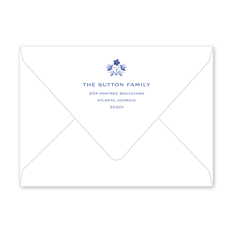 Sapphire Season Border Envelopes– Dogwood Hill