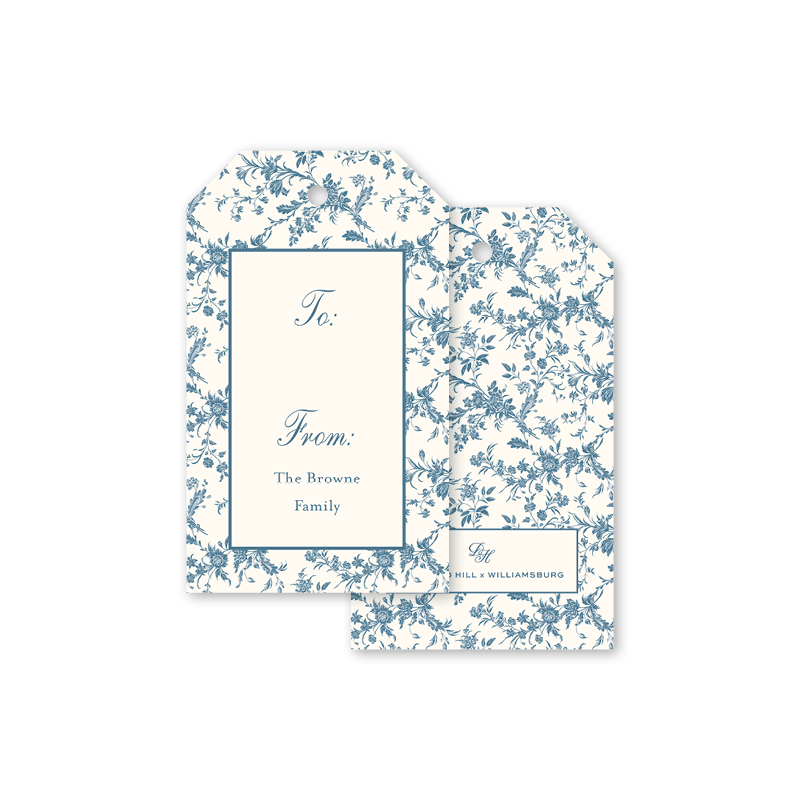 Finley Floral Border Gift Tags– Dogwood Hill