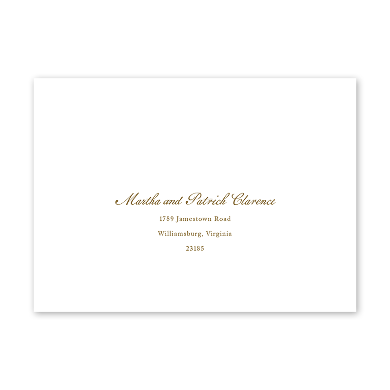 Poetic Border Landscape Recipient Address Printing– Dogwood Hill