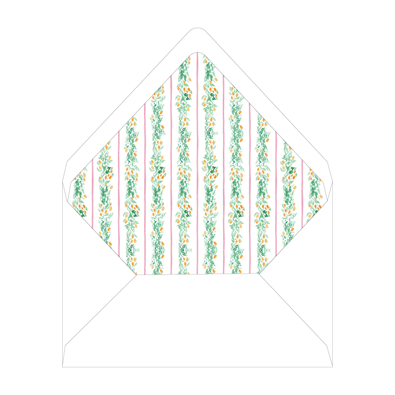 Orangerie Pink Cocktail Party Liner– Dogwood Hill