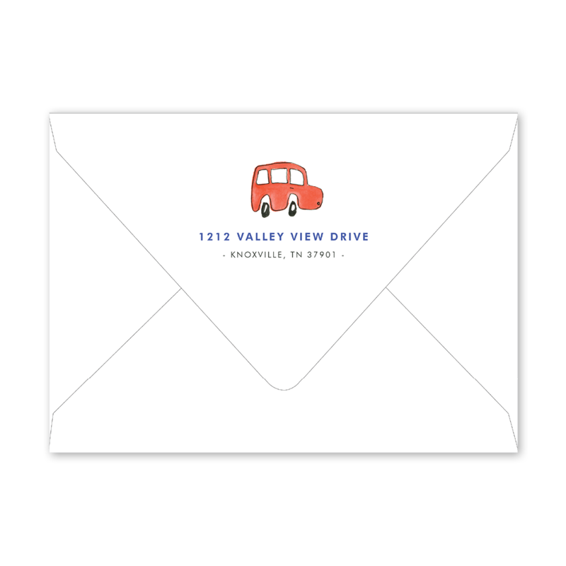 Cars Birthday Envelopes– Dogwood Hill