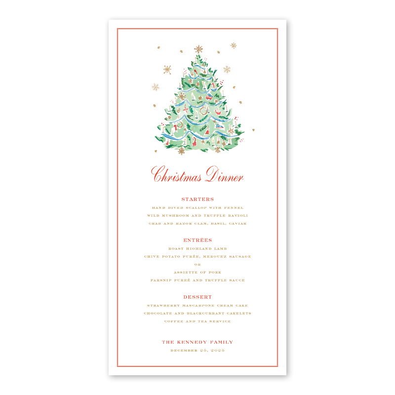 Camelot Christmas Menu– Dogwood Hill