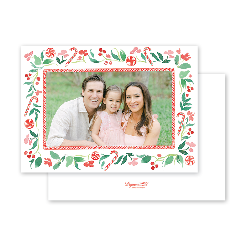 Christmas Candy Canes Border Landscape– Dogwood Hill