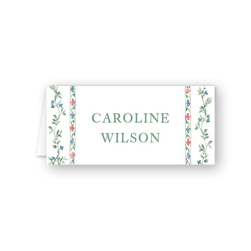 Christmastide Pastel Place Card– Dogwood Hill