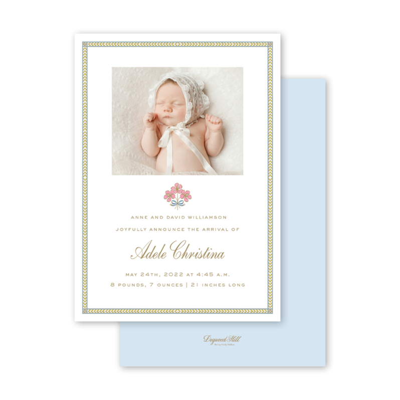 Bombay Birth Announcement– Dogwood Hill