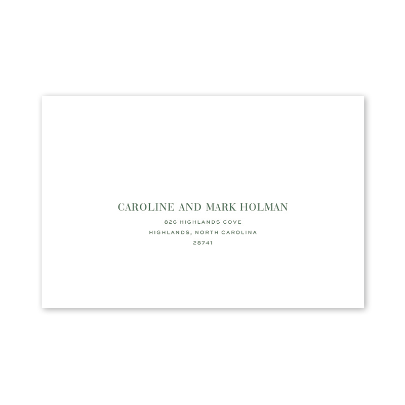 Longleaf Married Holiday Recipient Address Printing– Dogwood Hill