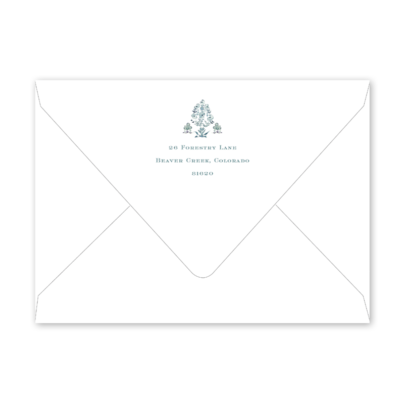 Winter Solstice Holiday Block Print Envelopes– Dogwood Hill