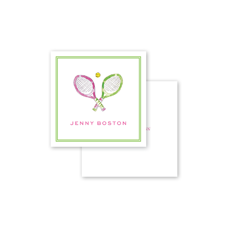Tennis Pink Calling Card– Dogwood Hill